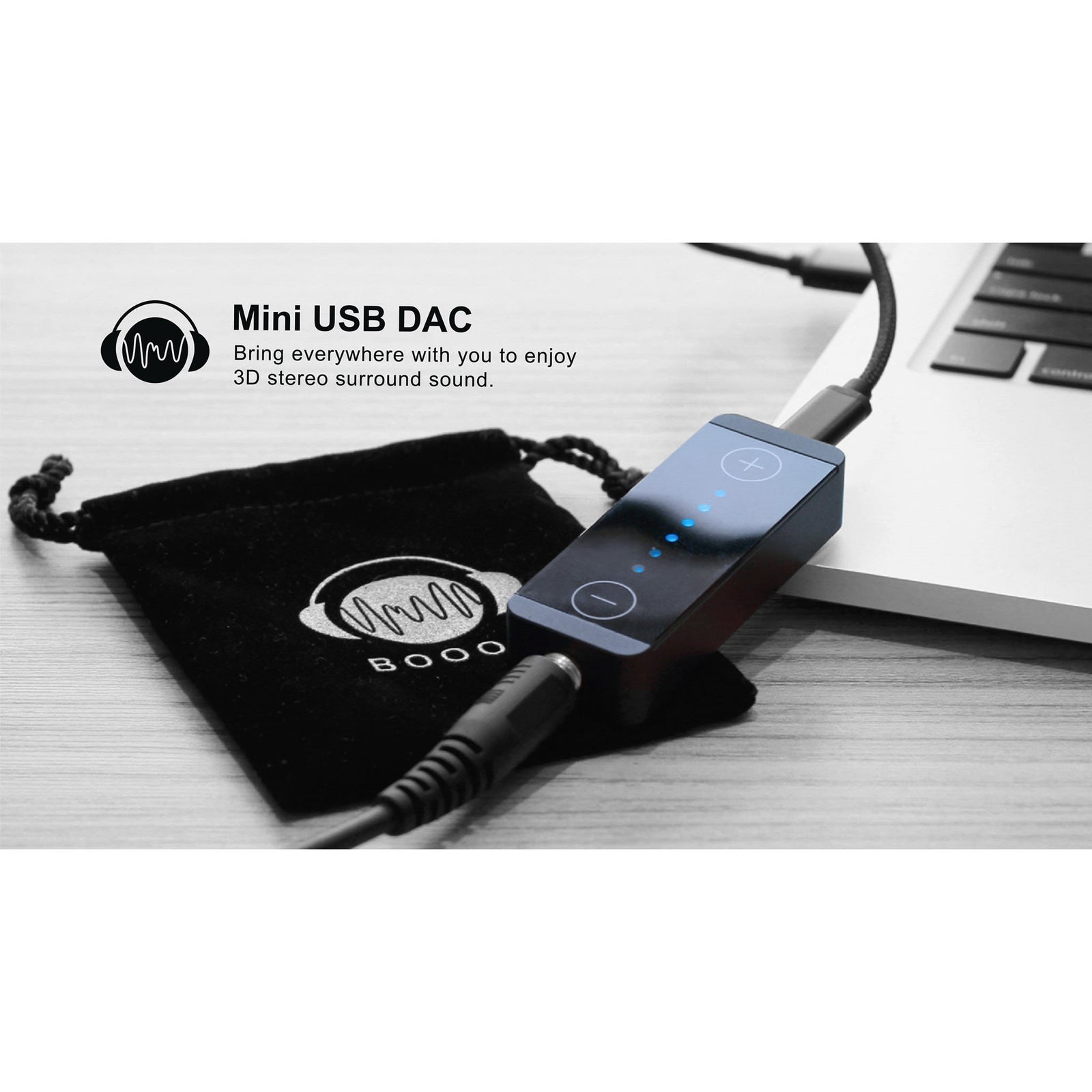 Booom BMD01 Portable DAC + Headphone Amp + Preamp | Class A Amplifier - Pifferia Global